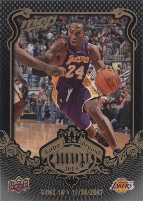 2008-09 Upper Deck MVP - Kobe Bryant Mvp Kobe Bryant #KB-16 Black ...