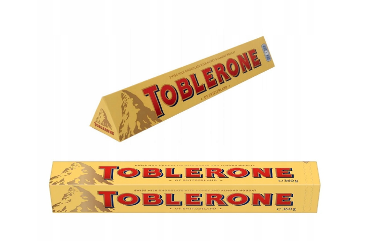 HUGE Toblerone Swiss Milk Chocolate, Big Bar of Сhocolate - 360g (12 ...