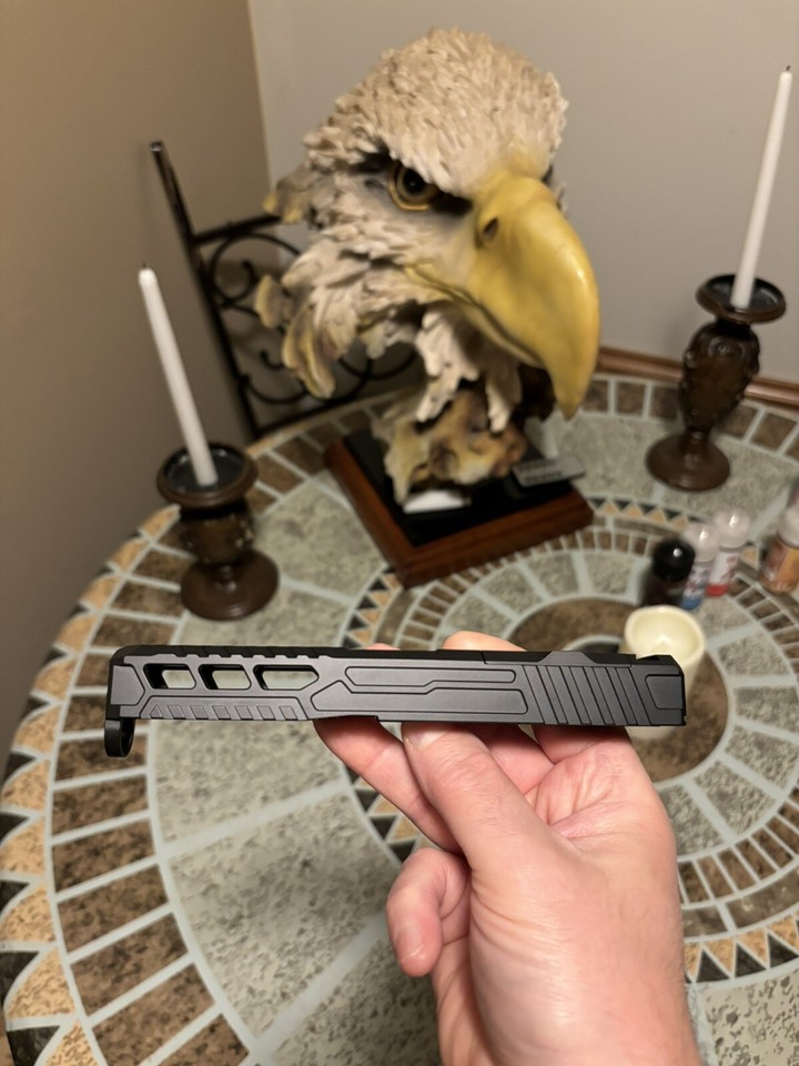 GORGEOUS G19 Gen5, G45, G19x Glock Slide - Rmr cutout - Black Cerakote ...