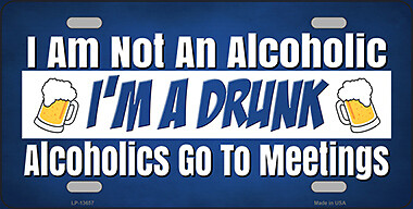 Im A Drunk Novelty Metal License Plate Tag LP13657 | eBay