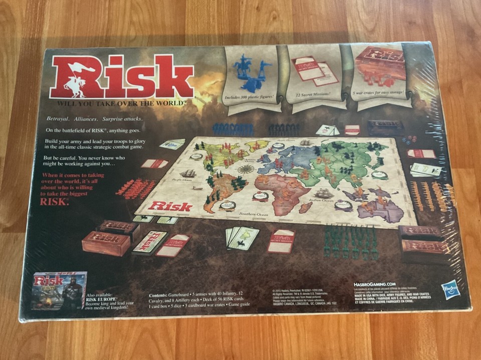 Hasbro “Risk” The Game of Strategic Conquest. - New Sealed | eBay