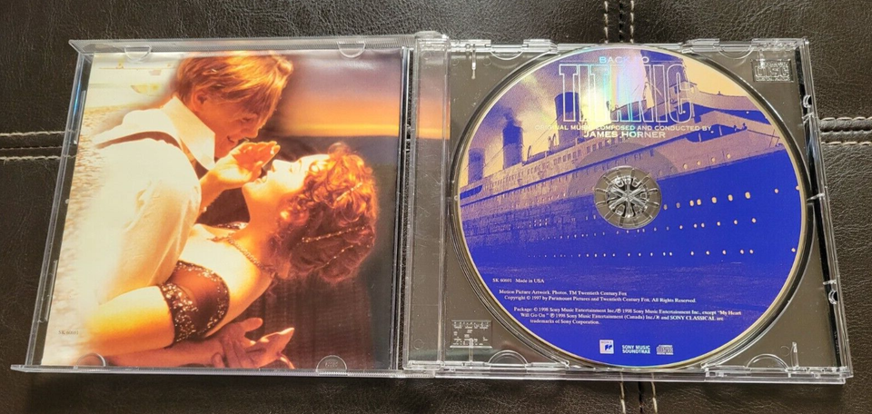 CIB Back to Titanic James Horner Cameron Poster Soundtrack DiCaprio CD ...