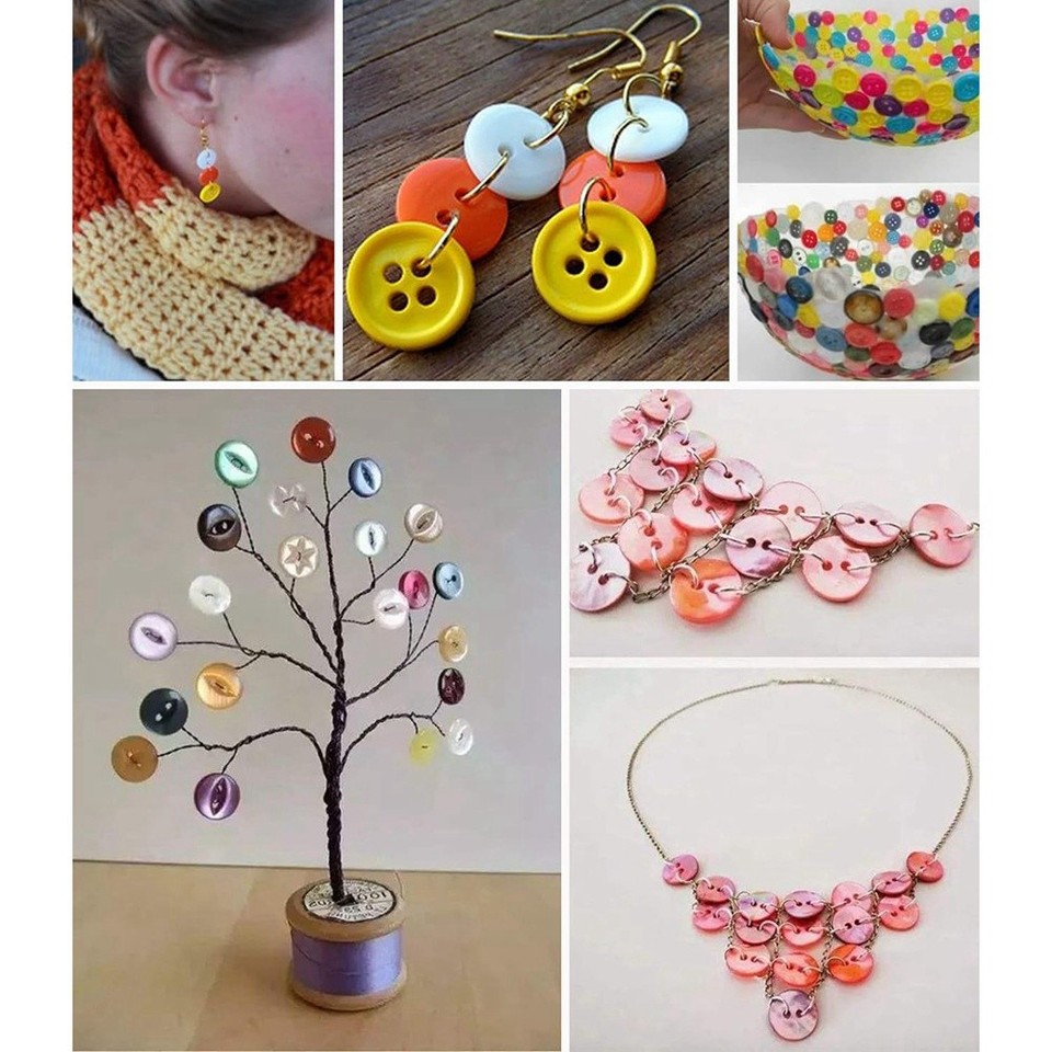 1200-1500 StüCk HarzknöPfe NäHknöPfe in Verschiedenen GrößEn für NäHen ...