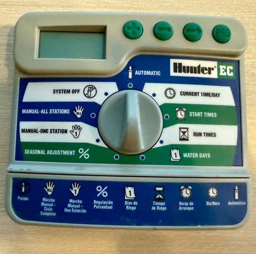 Hunter EC EC-600i 6-zone Sprinkler Controller Watering Timer with Power ...
