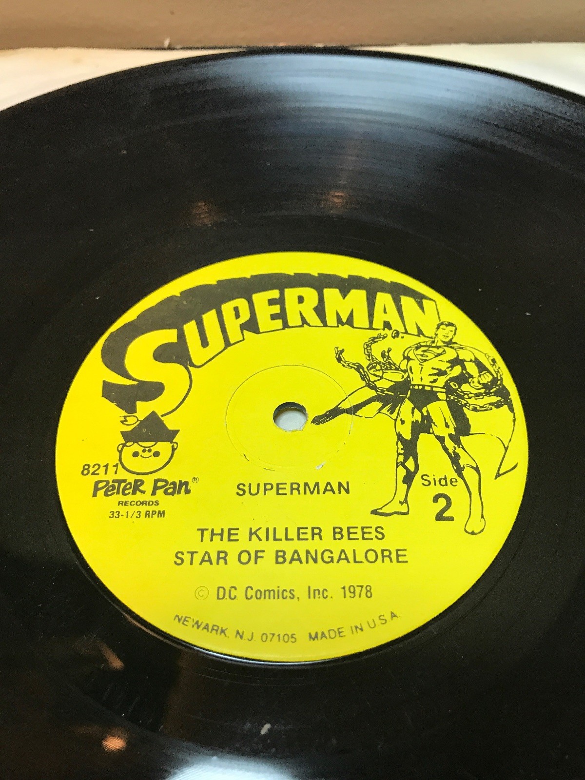 Vintage Superman Lp Vinyl Record Albom By Peter Pan Records#8211-1978 ...