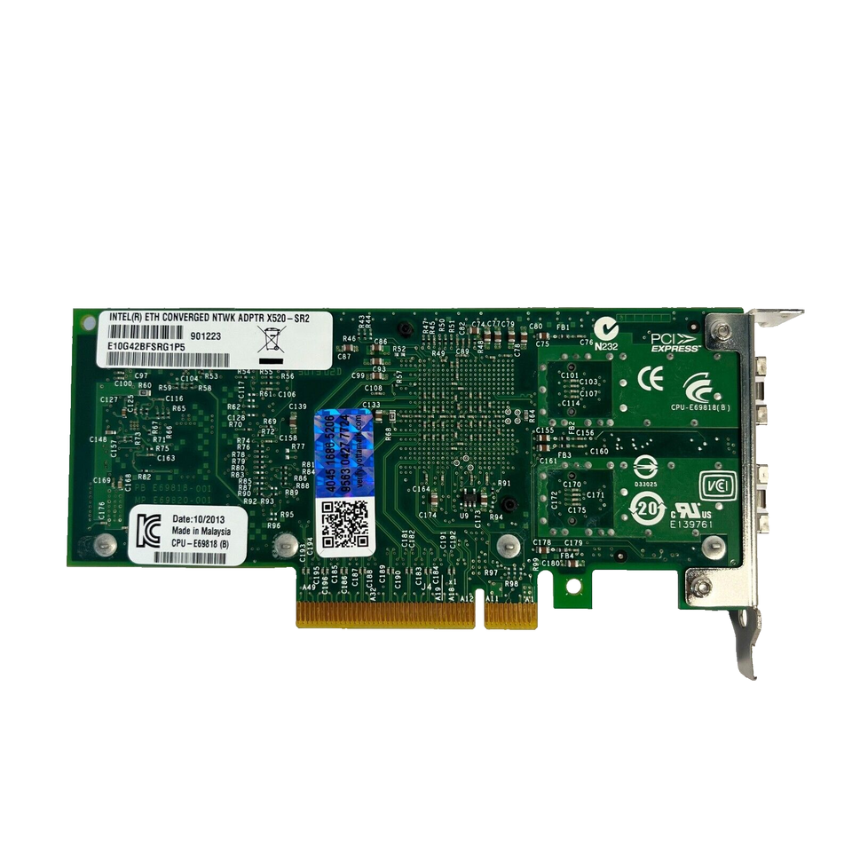 Intel X520-SR2 X520-DA2 Genuine 10Gigabit Dual Port Ethernet Server ...