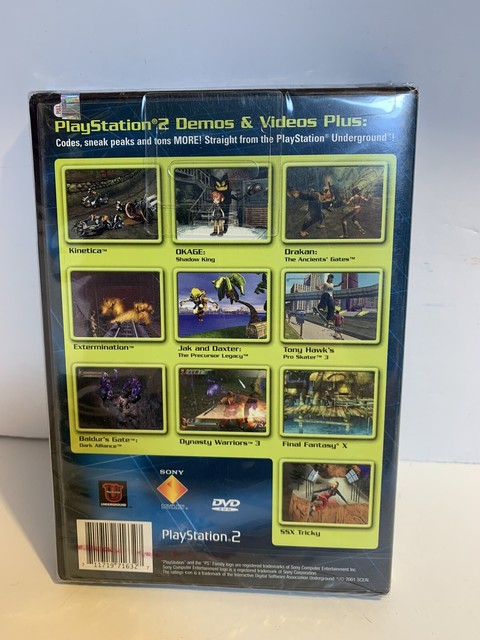 PlayStation Underground Jampack: Winter 2001 (Sony PlayStation 2, 2001 ...