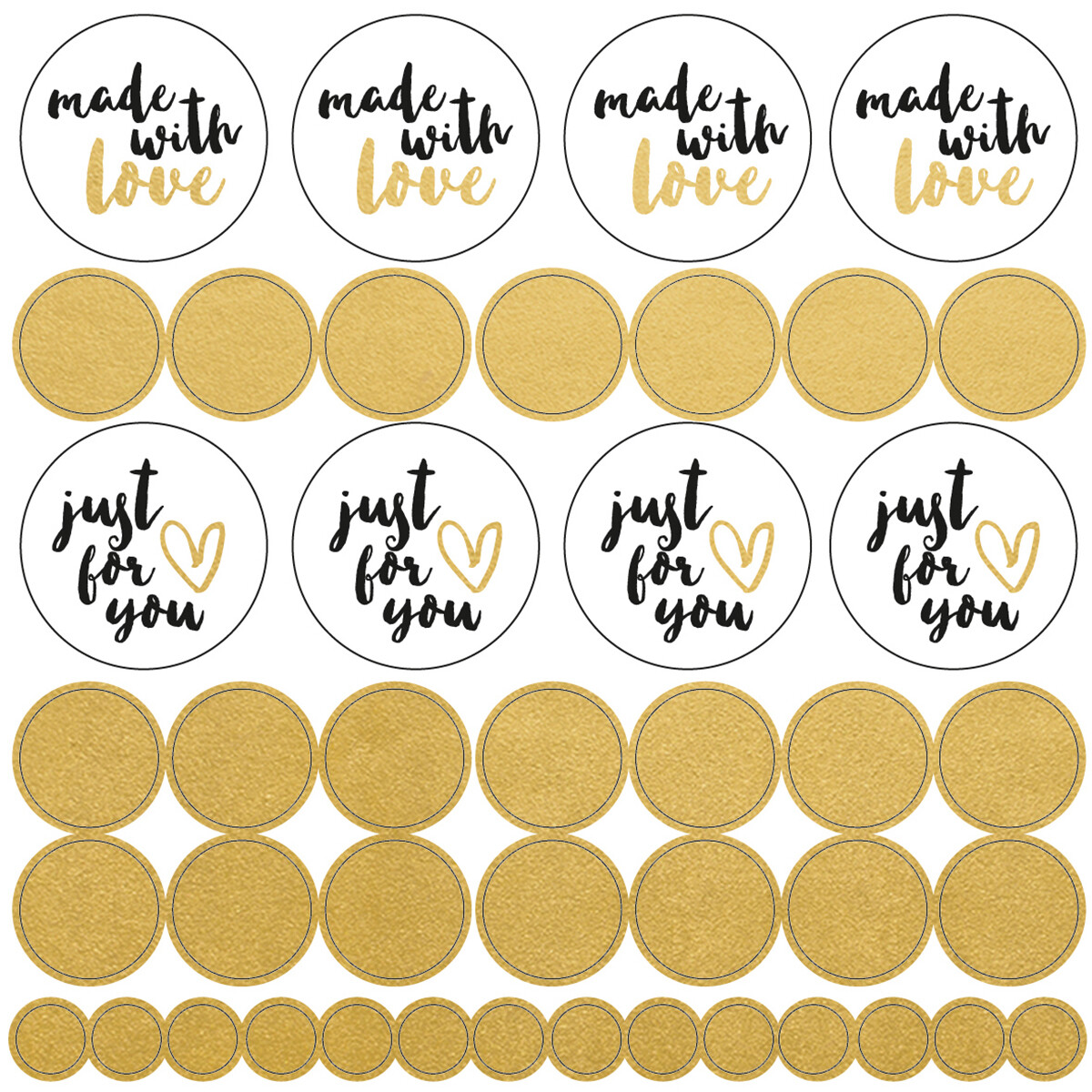 Lucky Dip Collection Foil Stickers Made With Love | eBay