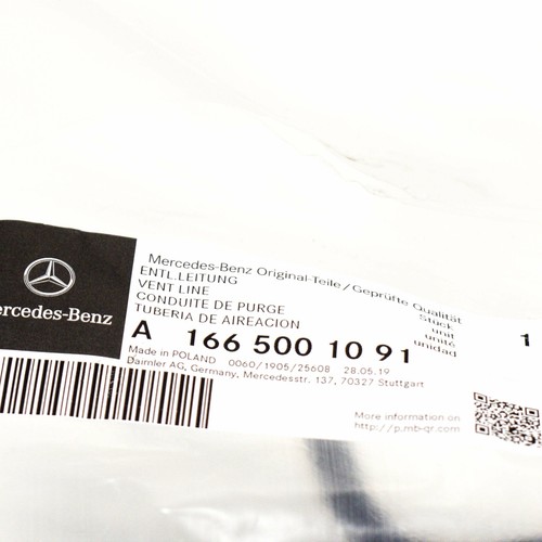 OEM Mercedes-Benz Gl-class X166 Cooling Tank Line A1665001091 Genuine ...