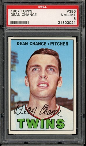 1967 Topps Baseball #380 Dean Chance PSA 8 | eBay