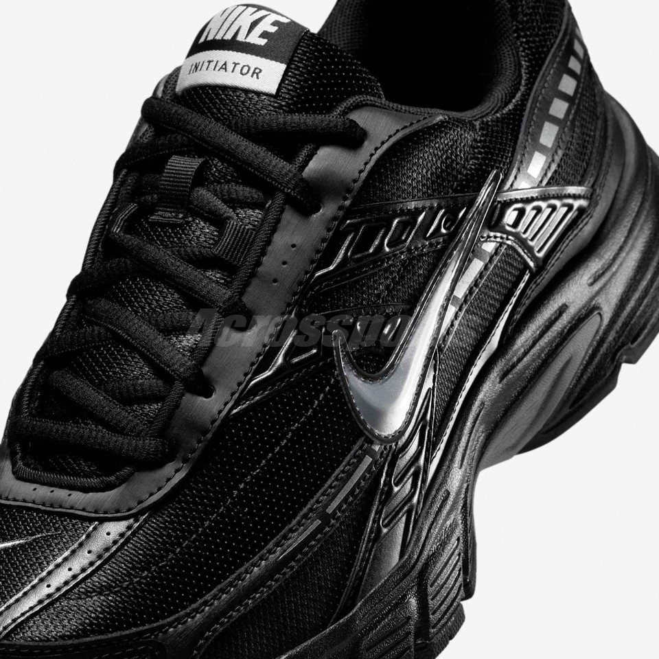 Nike Initiator Black Metallic Silver Men Casual Lifestyle Shoes IB4595 ...