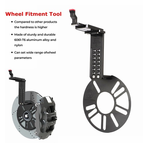 Wheel Fitment Universal Offset Tool Measurement Gauge Hub Tool 4 , 5 ...