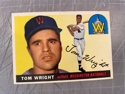 1955 TOPPS #141 TOM WRIGHT WASHINGTON SENATORS BASEBALL CARD NM+ | eBay