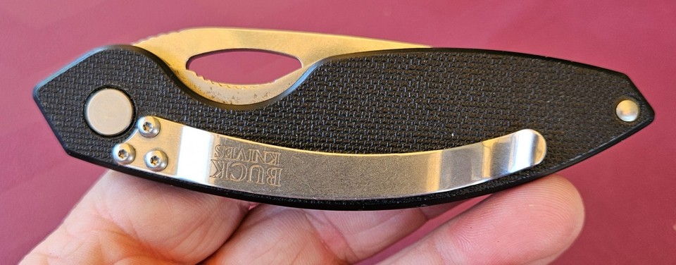 * Vintage Buck 186 Odyssey Folding Knife USA Made 2004 Discontinued L6 ...