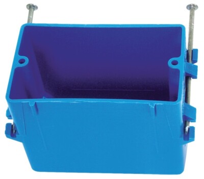 NEW CASE OF (100) Carlon B118A blue Single Gang Electrical Boxes With ...