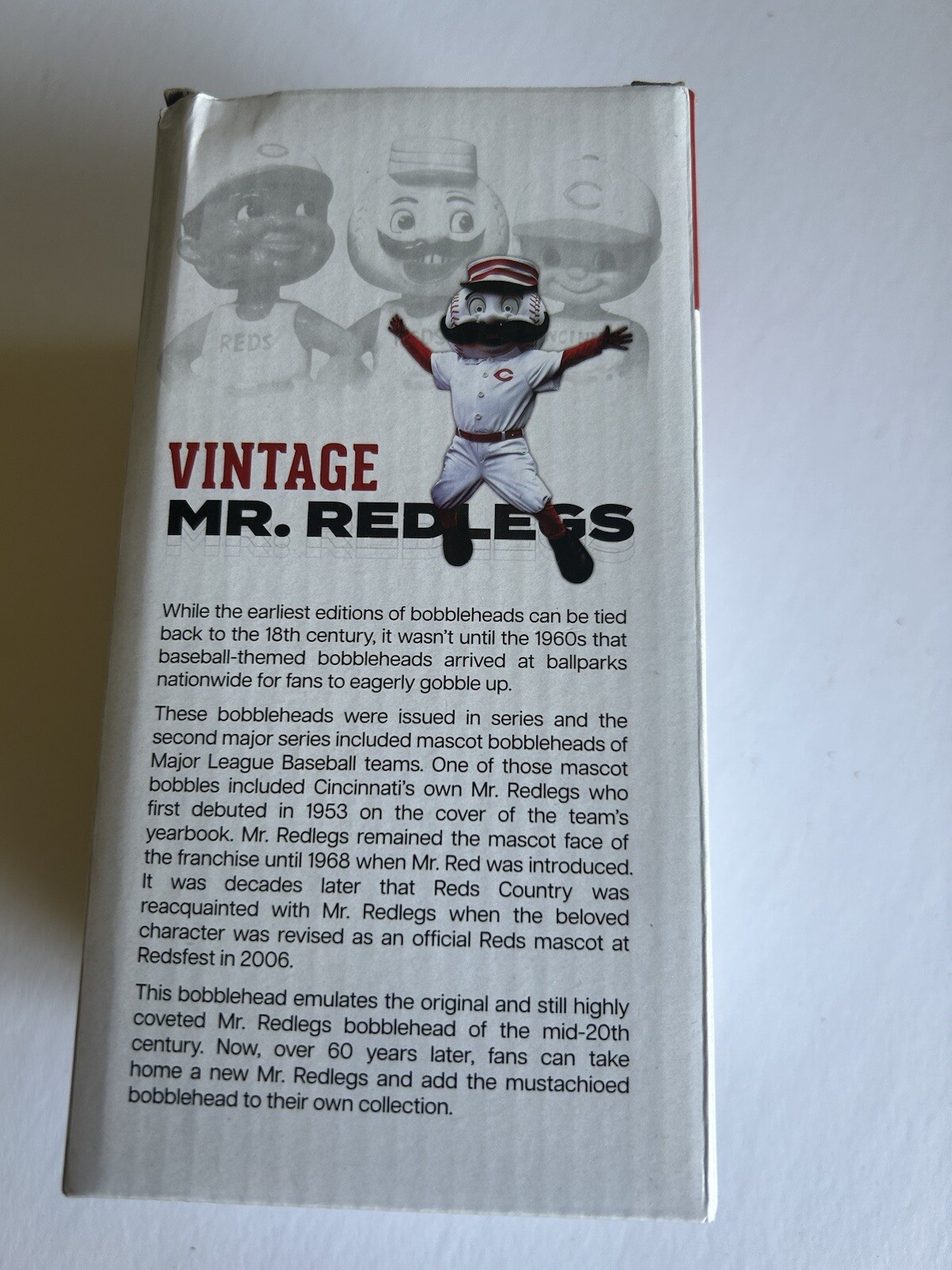 2022 Cincinnati Reds Bobblehead Mr Redlegs New in Box | eBay