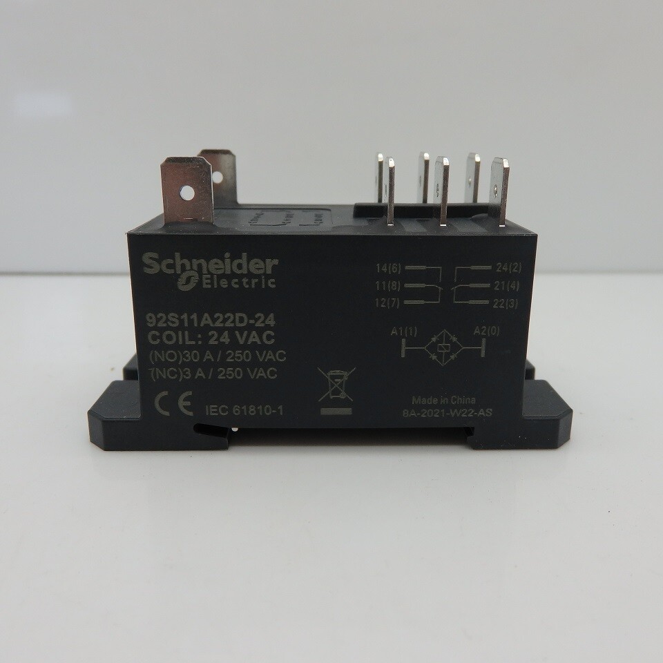 Schneider Electric 24VAC DPDT 8-Pin Power Relay 92S11A22D-24 | eBay
