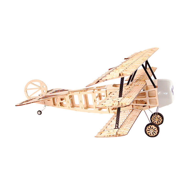 Balsa Wood FOKKER DR1 Fixed Wing Model Kit w/ Skin Airplane DIY Plane ...