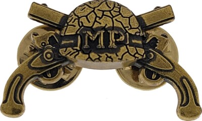 Military Police MP HAT US Army Pin MP Cross Pistols Antique Gold | eBay