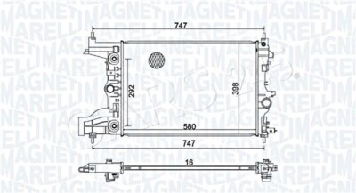 Radiator For CHEVROLET Cruze J305 OPEL Astra J VAUXHALL Mk VI 09-15 ...