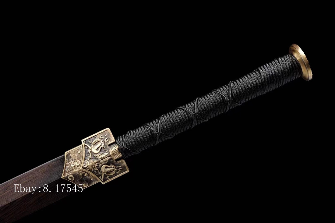 Clay Tempered Damascus Steel Han Dynasty Saber Jian Very Sharp Cut ...