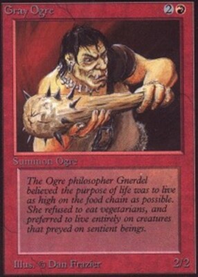 Gray Ogre ~ Lightly Played Unlimited MTG Magic UltimateMTG Red Card | eBay