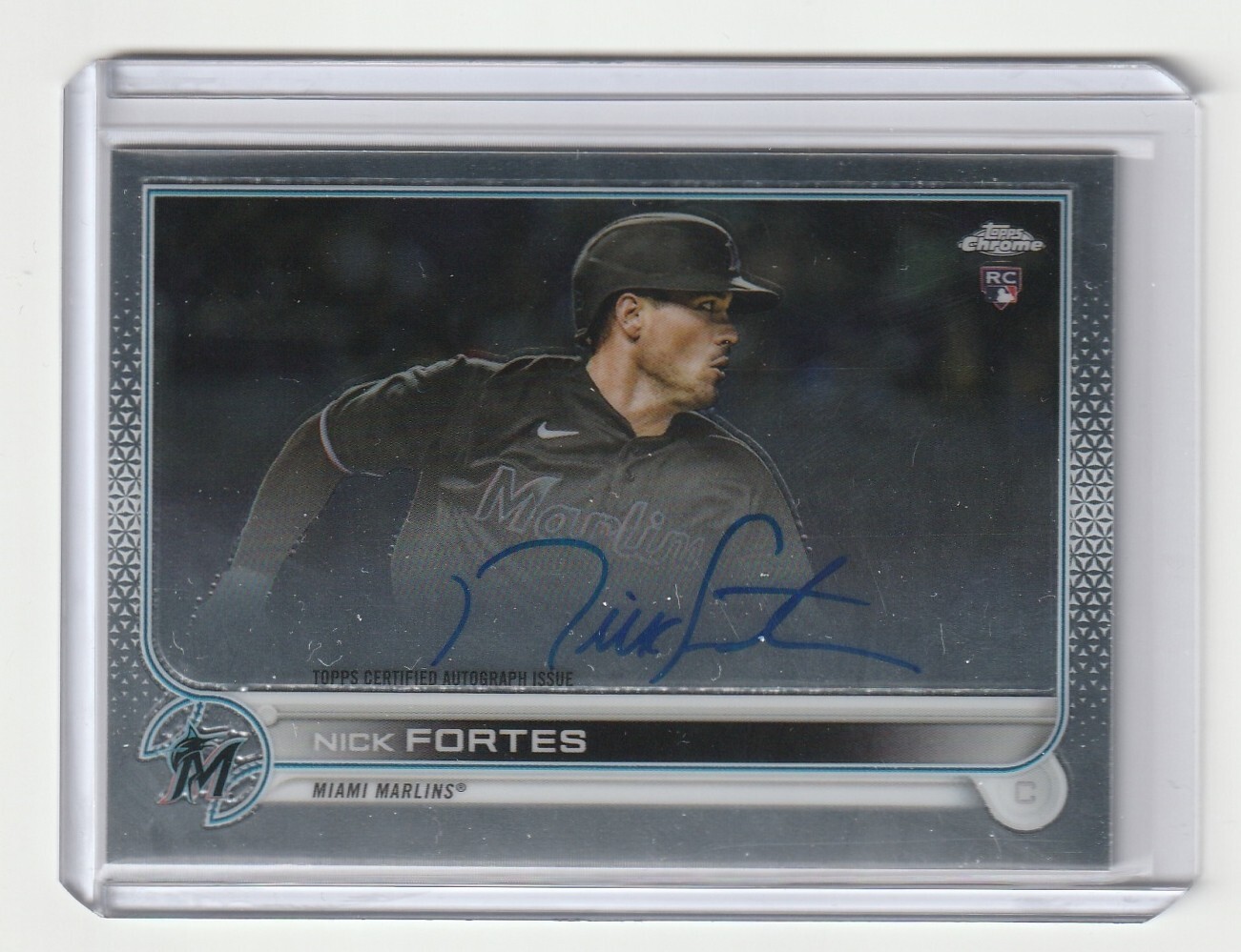 NICK FORTES 2022 Topps Chrome Rookie AUTO #RA-NF MIAMI MARLINS | eBay