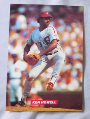 1990 Ken Howell Philadelphia Phillies 4x6 Baseball Photo Card Team ...