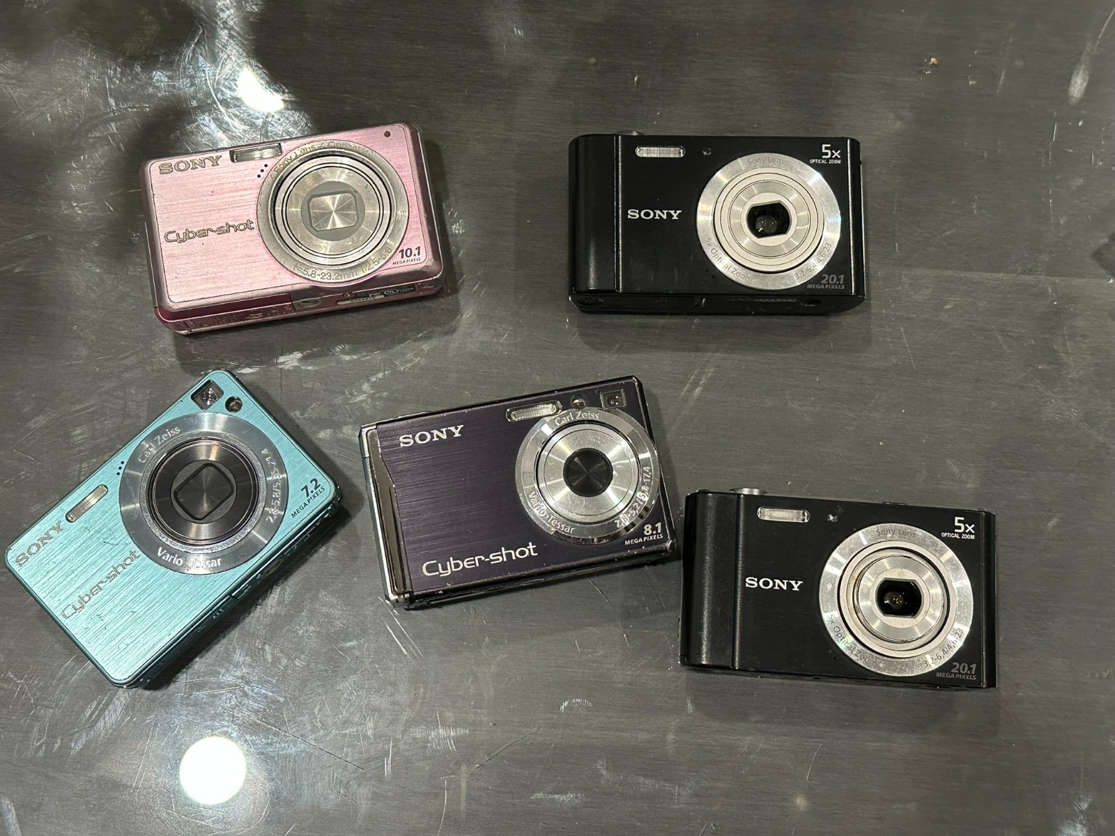 Lot Broken Sony Cyber-Shot LOT MISC Digital Cameras Scrap Metal Salvage ...