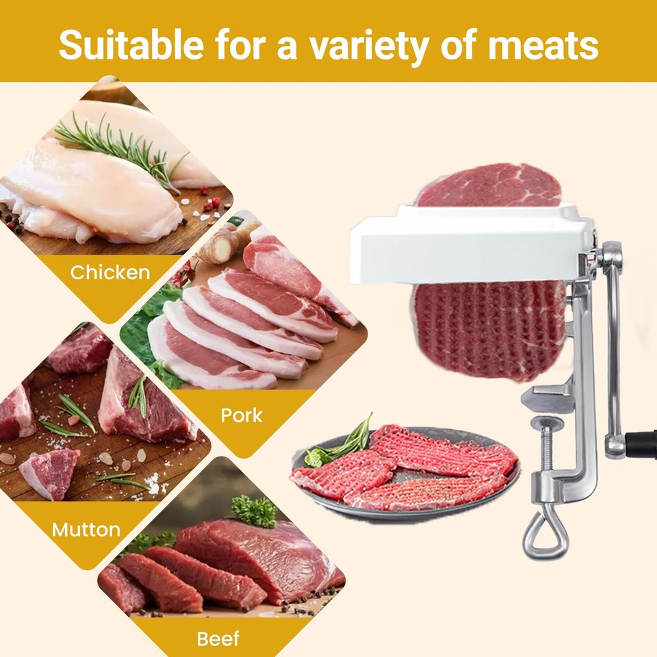 Heavy Duty Manual Meat Tenderizer Cuber Tool Steak Flatten Cuber ...