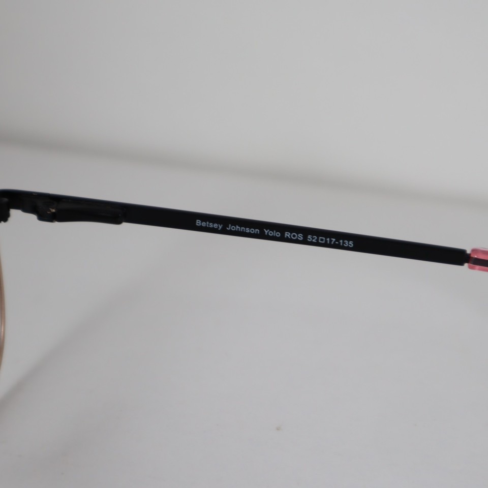 Betsey Johnson Yolo ROS Rose Gold Cat-Eye Eyeglasses Frames 52-17-135mm ...