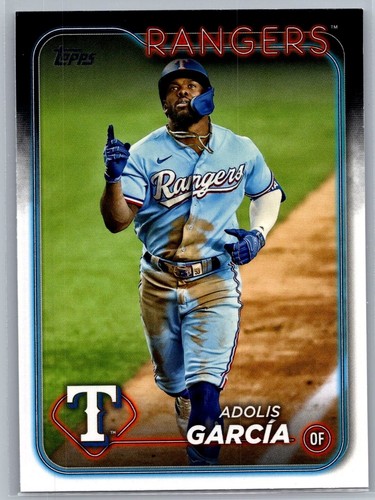 2024 Topps Series 1 #134 Adolis Garcia Texas Rangers MLB Baseball Card ...