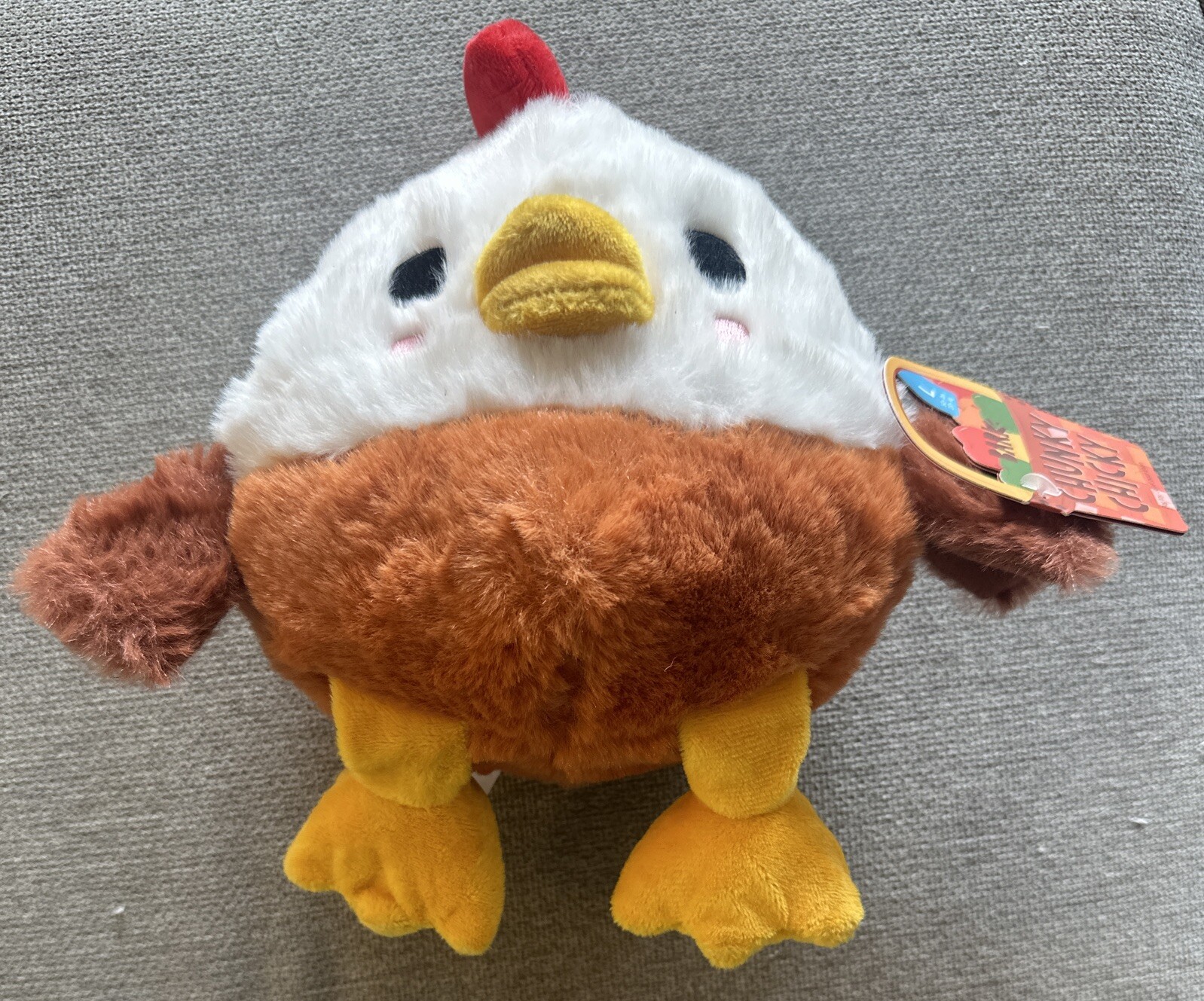 New W/Tags Bark Box Chunky Chicky Plush Dog Toy Large 50+ Lbs Crinkly ...