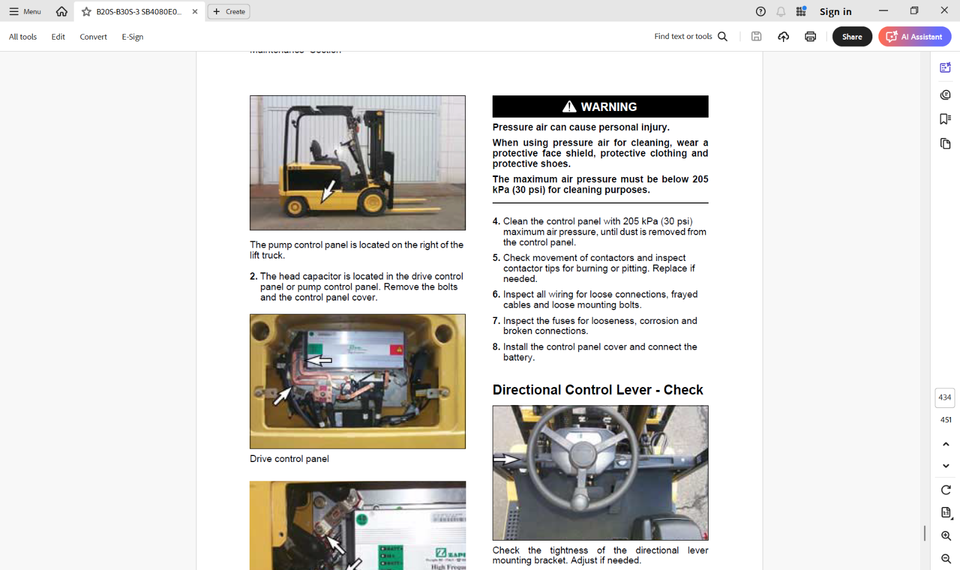 DOOSAN FORKLIFT Service Manuals and Parts Manuals on a USB Flash Drive ...