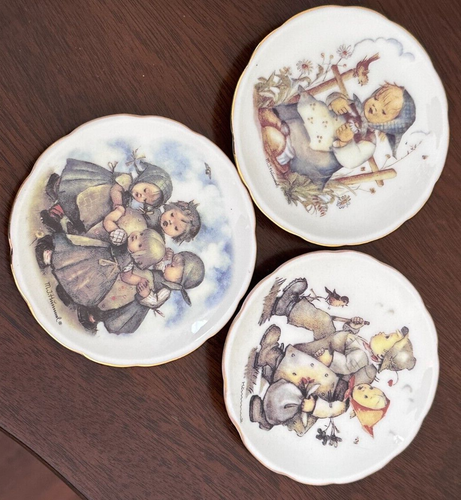 Vintage Hummel Set of 3 Plates about 3 1/2 inches In Diameter | eBay