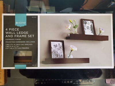 Target Home Wall Shelf + Frame Set Espresso Finish 4 Piece - 2011 New ...