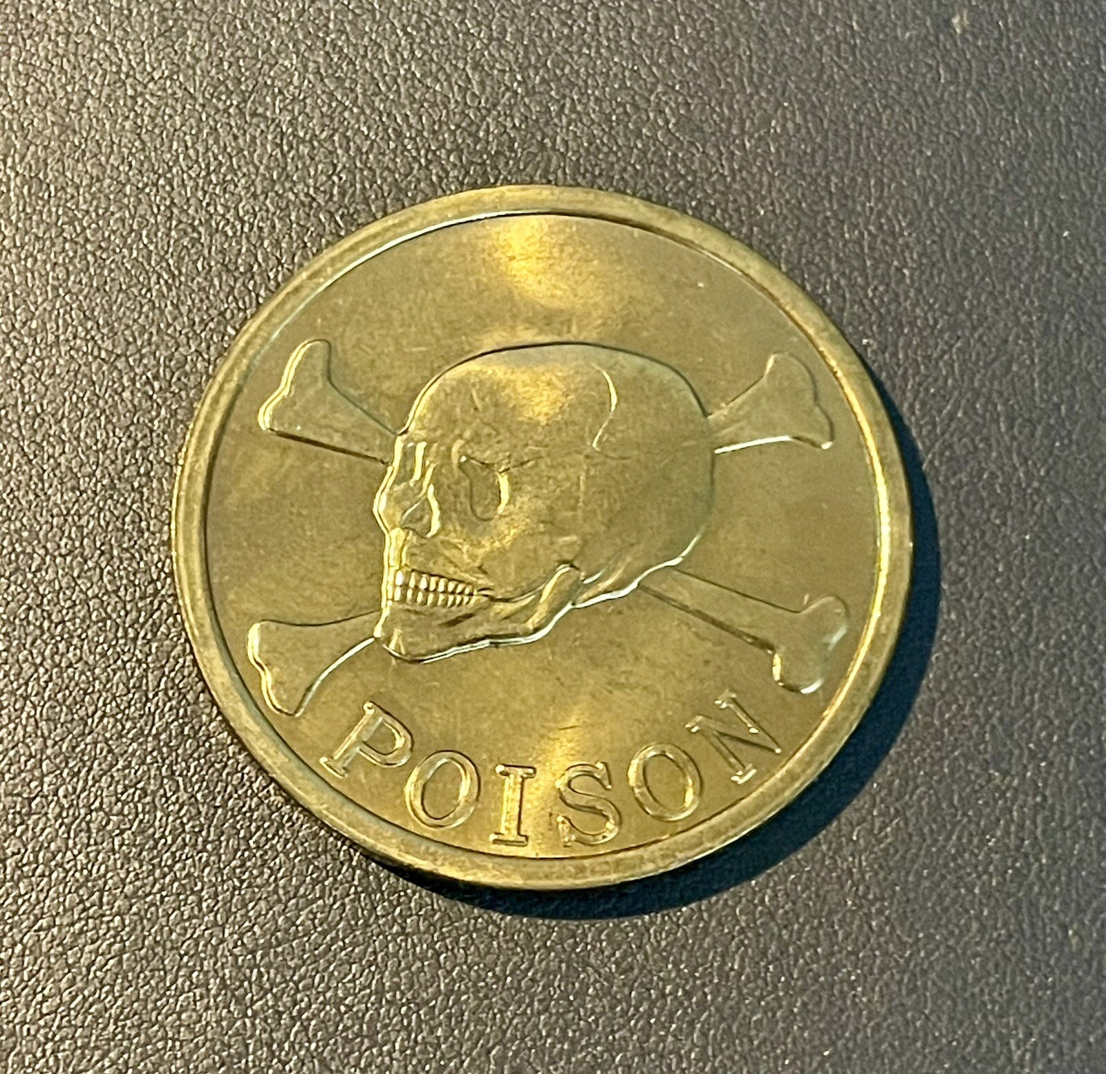 90s Rare Posion Skull Crossbones Ying Yang Heavy Brass Metal Slammer | eBay