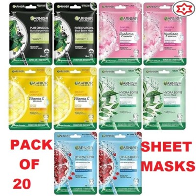 20 pcs Ultra Hydrating Essence Korean Mask Pack, Korean Cosmetic Sheets ...