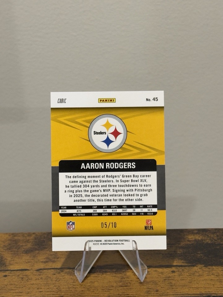 2025 Panini Revolution Aaron Rodgers #45 Green Cubic /10 | eBay