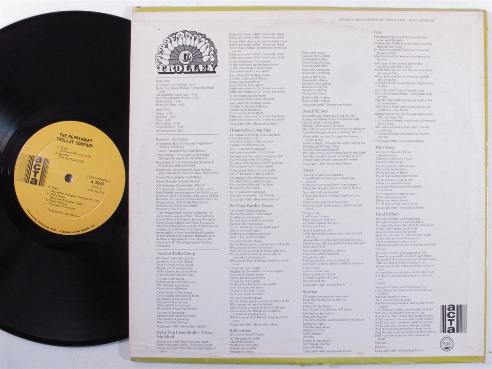 PEPPERMINT TROLLEY Self Titled ACTA A-38007 LP VG+ r | eBay