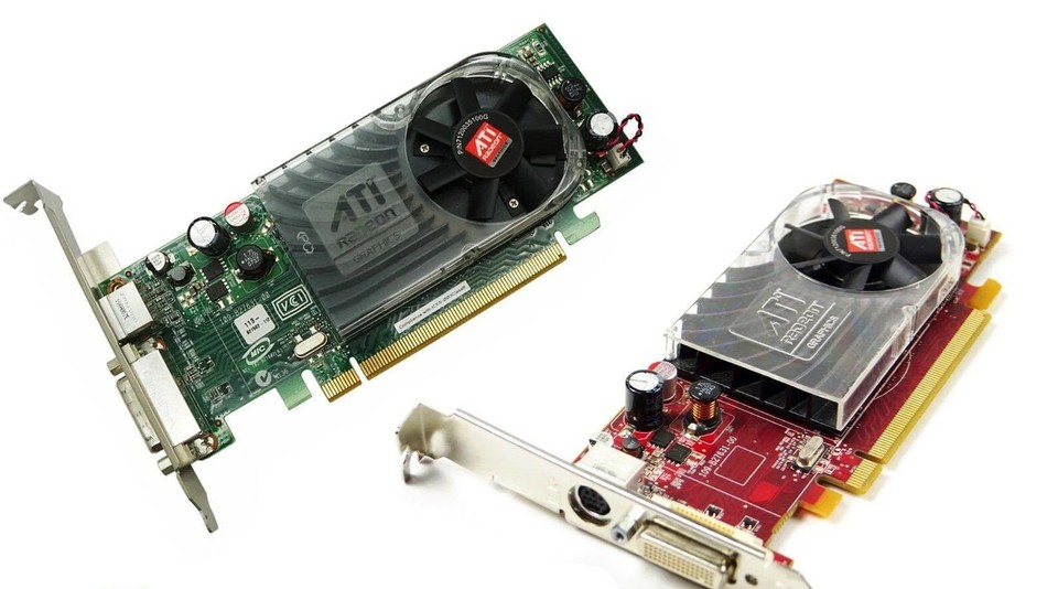 PCI EXPRESS DELL ATI RADEON HD 2400 XT Video Card (DMS-59 PORT) ONLY ...
