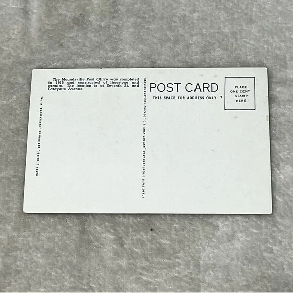 Postcard US Post Office Moundsville West Virginia Linen Card C610 | eBay