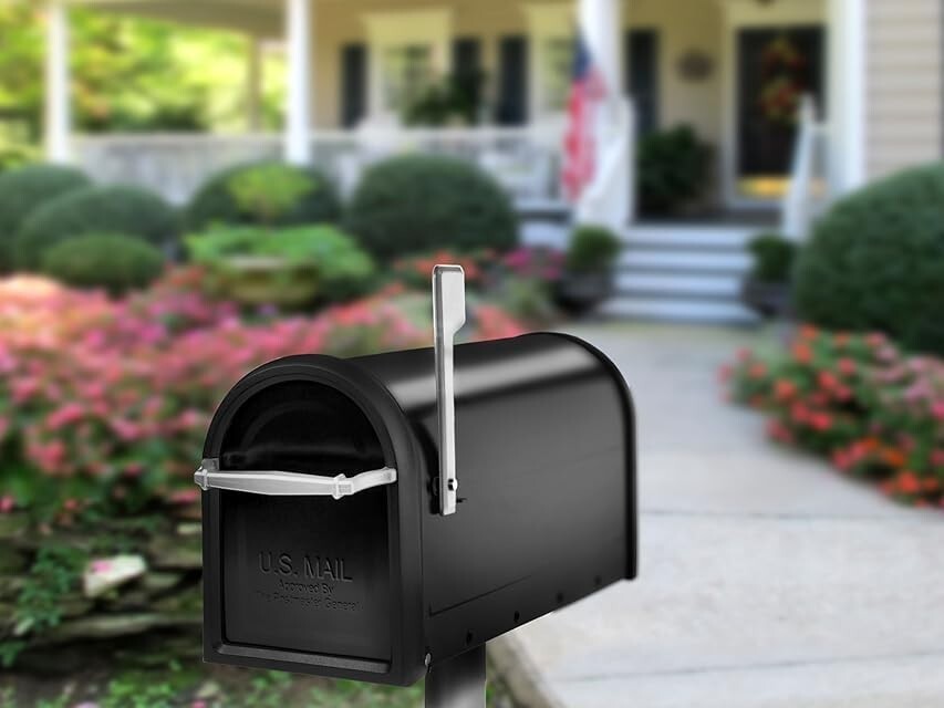 GIBRALTAR JUMBO POST MOUNT MAILBOX Galvanized Steel Extra Large Rural ...
