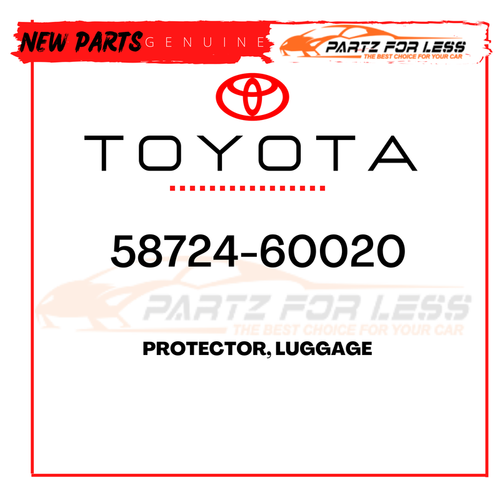58724-60020 TOYOTA GENUINE PROTECTOR, LUGGAGE OEM | eBay
