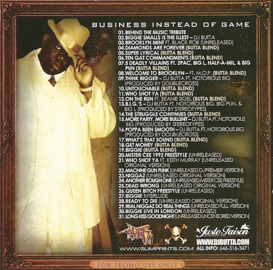 DJ BUTTA BEST OF NOTORIOUS BIG BIGGIE MIXTAPE MIX CD | eBay