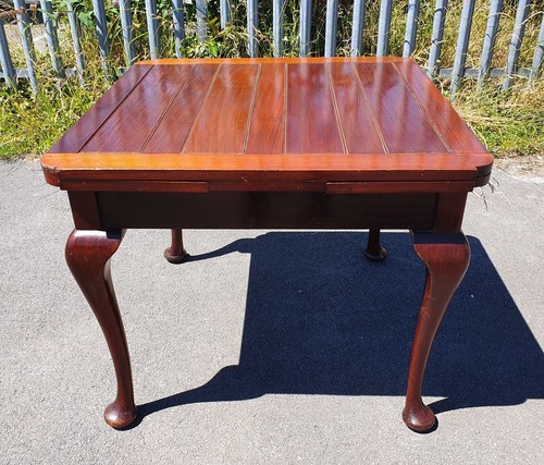 ANTIQUE MAHOGANY QUEEN ANNE EXTENDING TABLE DELIVERY AVAILABLE | eBay