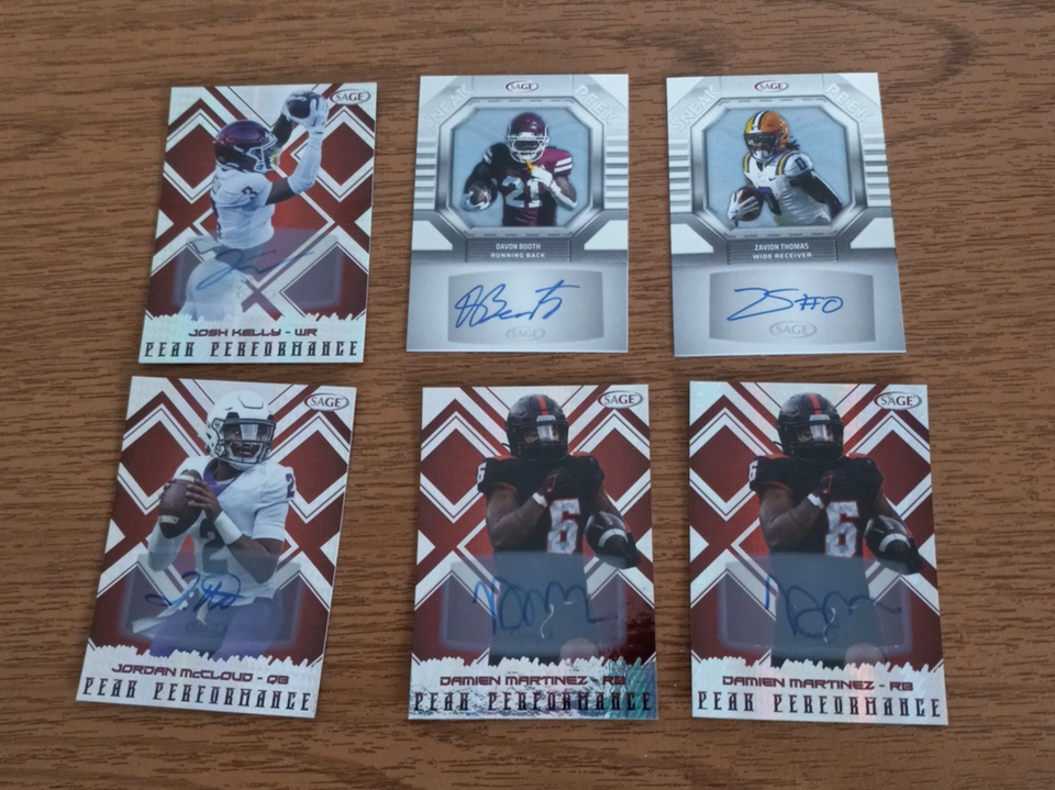 2025 Sage Football High Series AUTO Singles - Create Own Lot | eBay