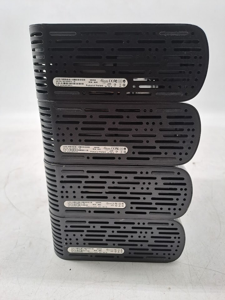 Lot of 4 Western Digital 1TB External Hard Drive WD10000H1U-00/No power ...