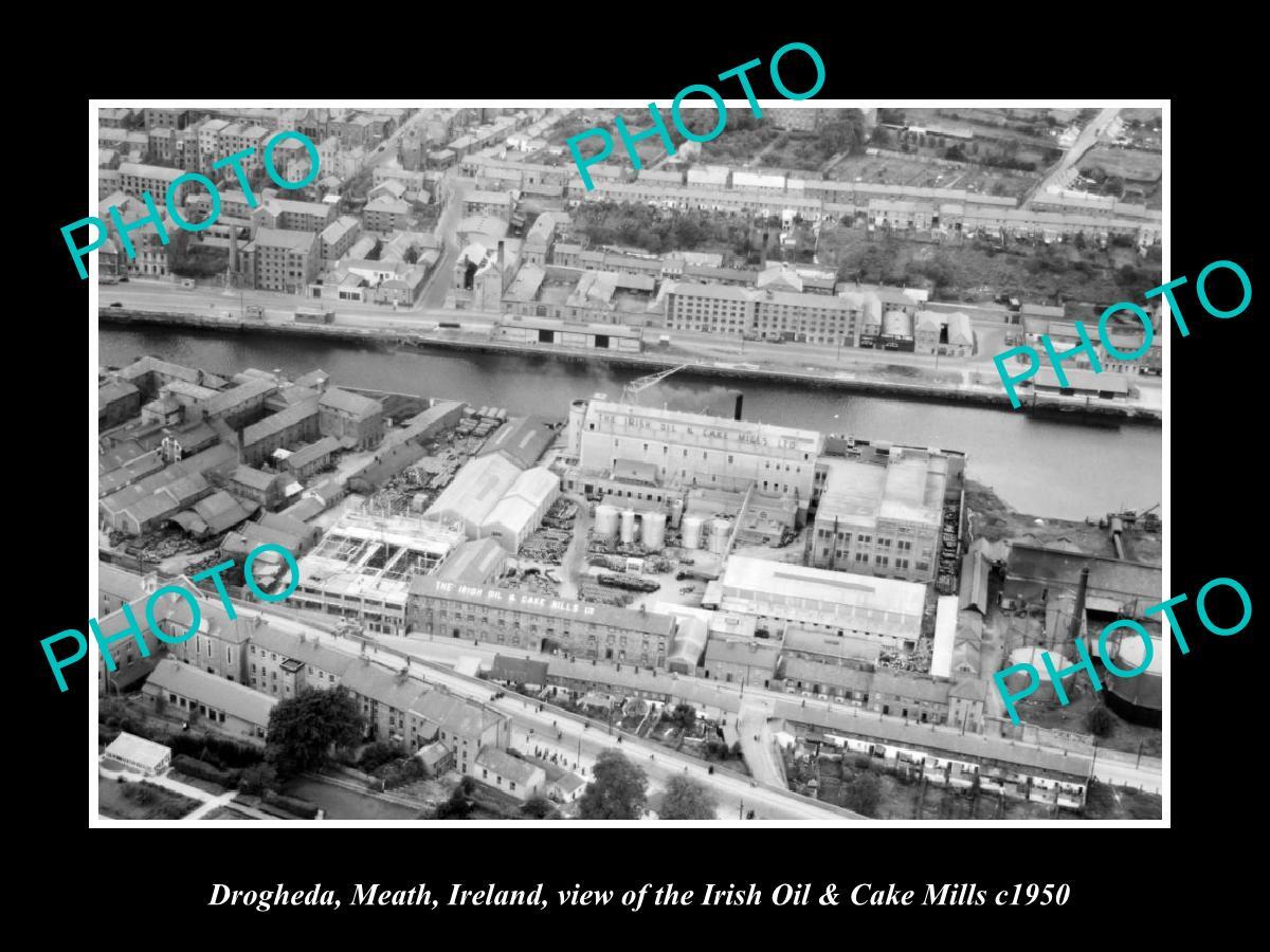 OLD LARGE HISTORIC PHOTO OF DROGHEDA IRELAND THE IRISH OIL CAKE MILLS c1950 2 | eBay