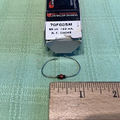 Miller 70F685AI Mini RF Choke 68uH 169mA | eBay